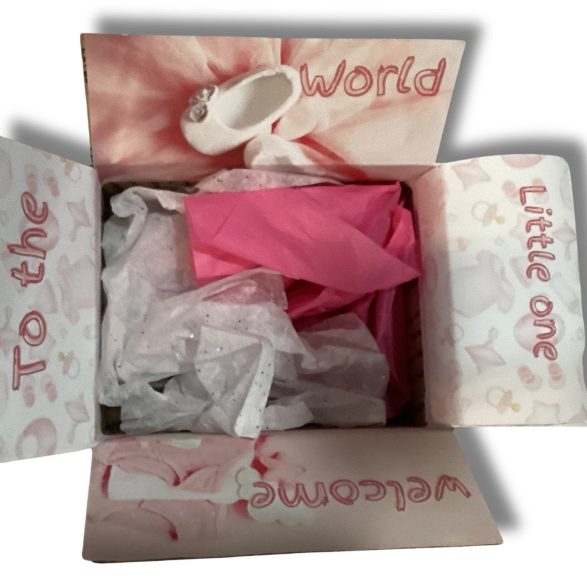 Welcome to the world little one - pink | Whats in your box?